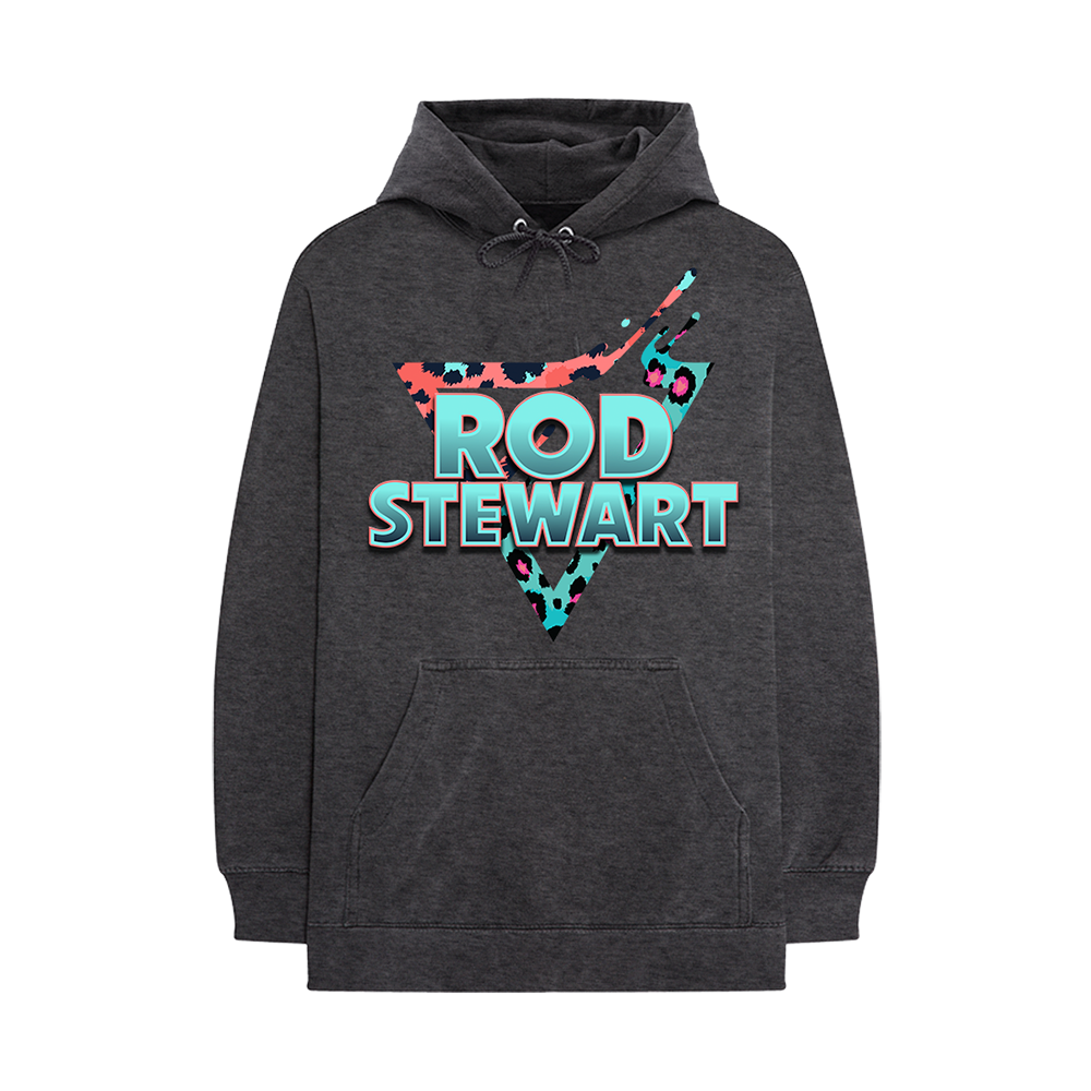 Rod Stewart Animal Print Charcoal Hoodie - Rod Stewart Official Store